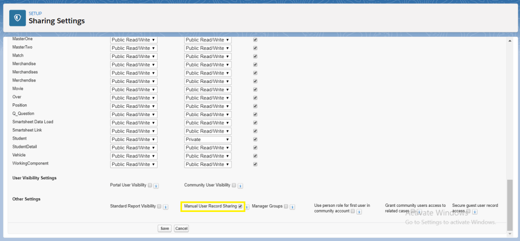 Manual Sharing in Salesforce – Akhil Kulkarni