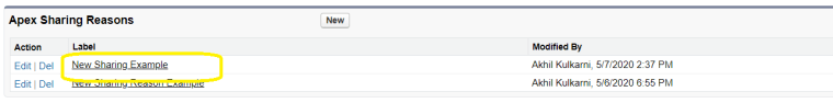 Apex Sharing Reason in Salesforce – Akhil Kulkarni