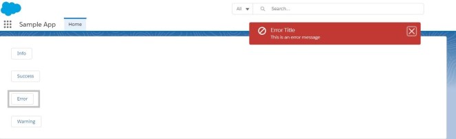 Toast Message in Lightning Web Component – Akhil Kulkarni